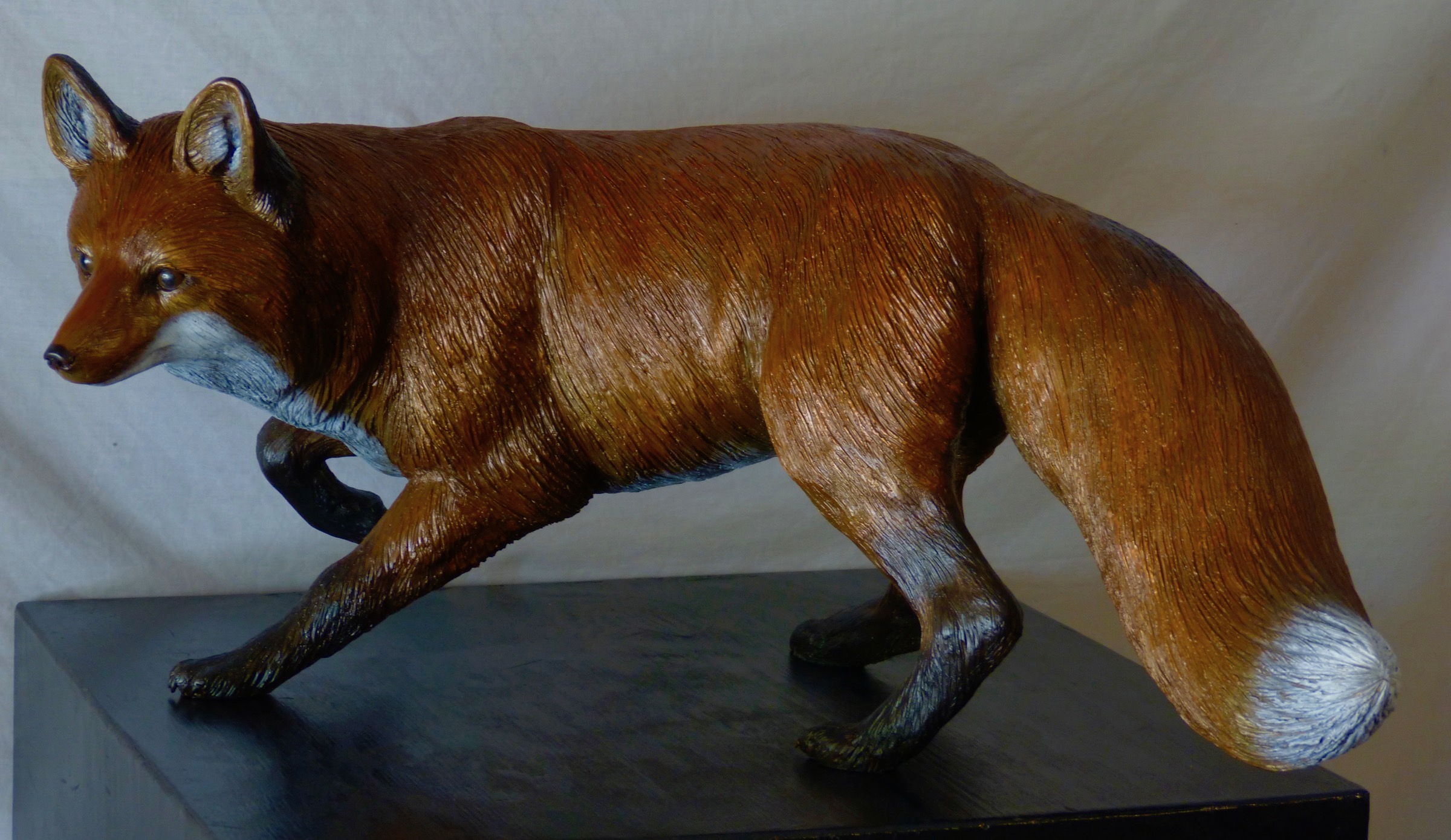 Red Fox Bronze Sculpture | Tom Hjorleifson